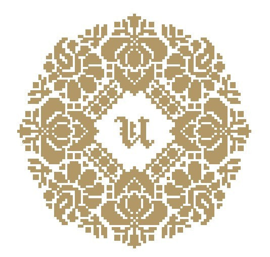 Kostenloses Stickmuster: Alphabet mit Kränzchen als digitaler Download ...